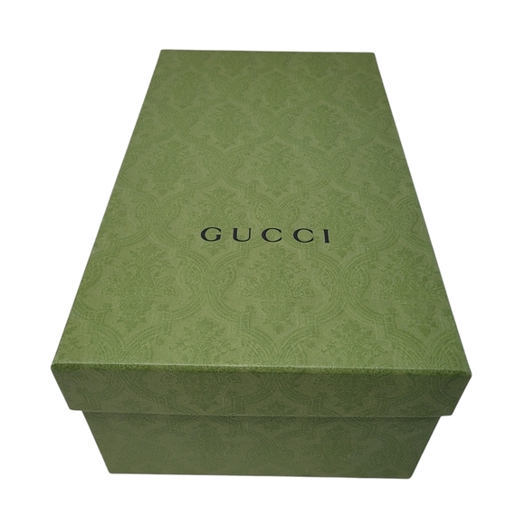 Gucci | Shoes | Gucci Gift Box Green Paisley Decorative Storage Logo ...